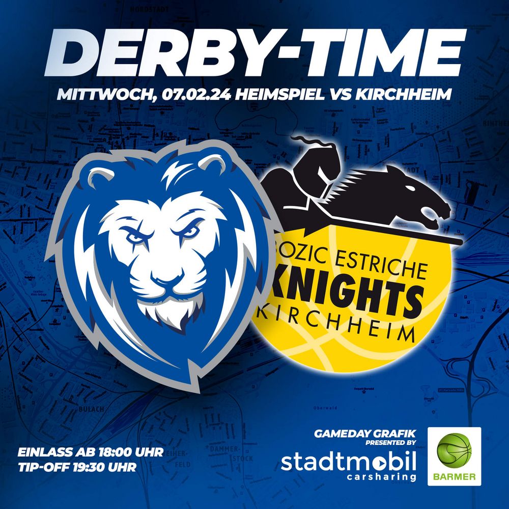 DERBY-TIME AM MITTWOCH PS Karlsruhe LIONS - BARMER 2. Basketball ...